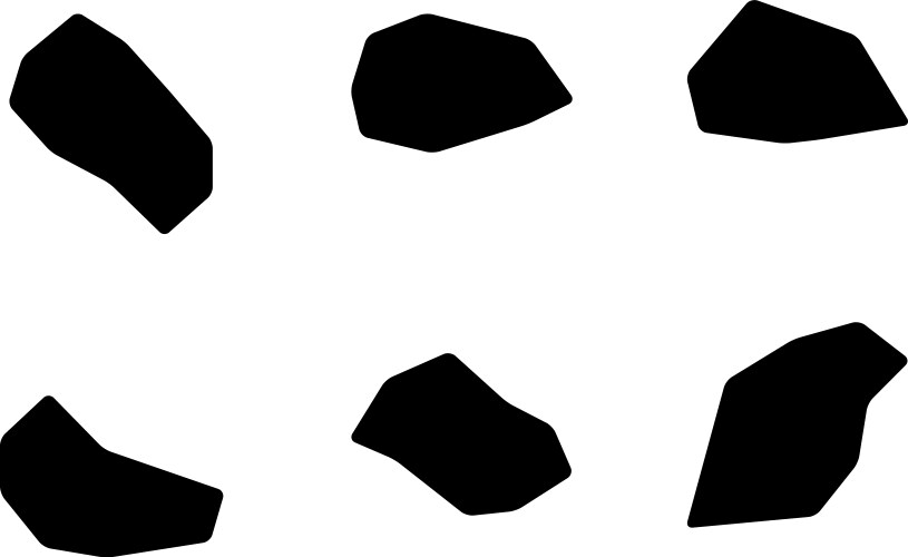 Geometric shapes pictogram symbol visual set Vector Image