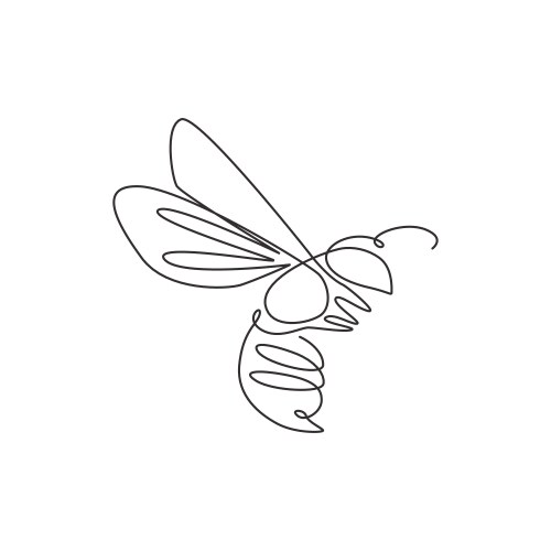Bee Line Drawing Vector Images (over 6,500)