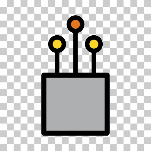 Optical cable icon technology information wire Vector Image