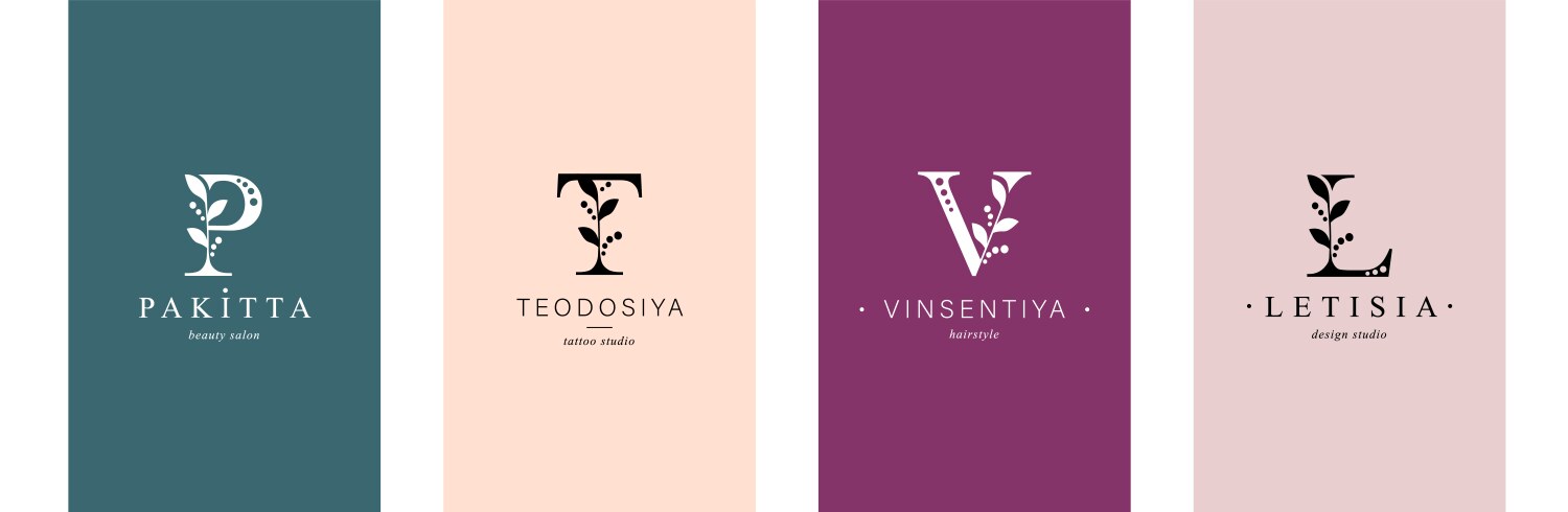 Botanical Monogram Vector Images (over 35,000)