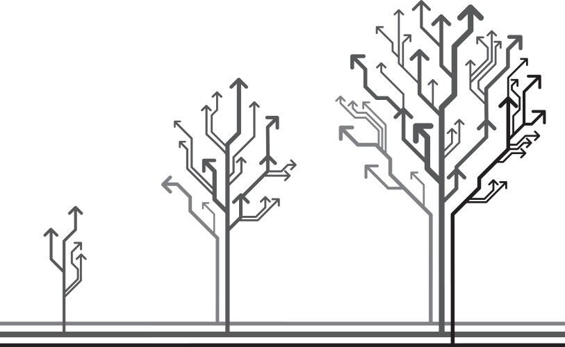 Book with tree Royalty Free Vector Image - VectorStock