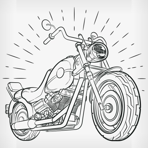 Motorcycle Outline Vector Images (over 17,000)