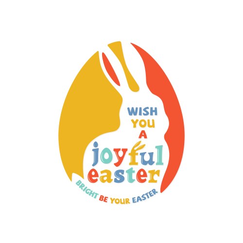 Colorful easter egg hunt lettering Royalty Free Vector Image