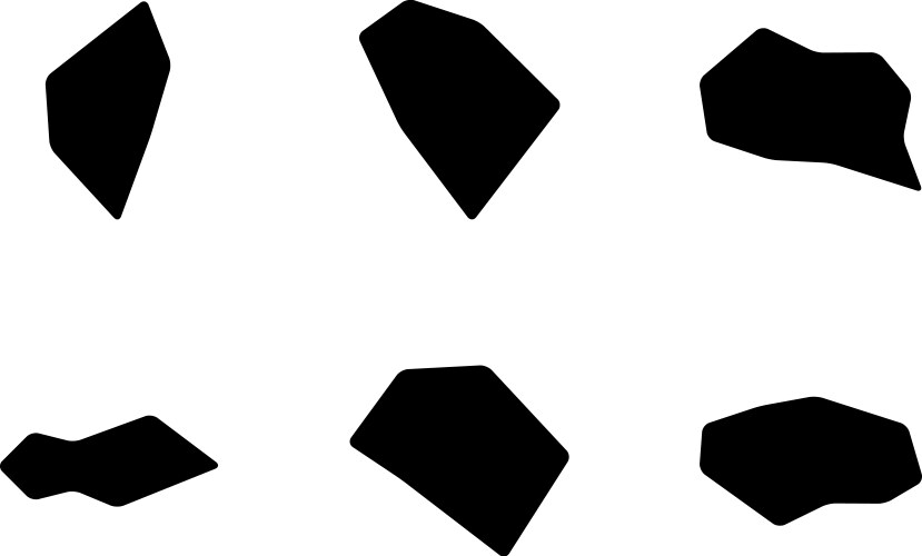 Geometric shapes pictogram symbol visual set Vector Image