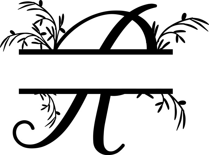 Split Letter Monogram Vector Images (over 3,000)