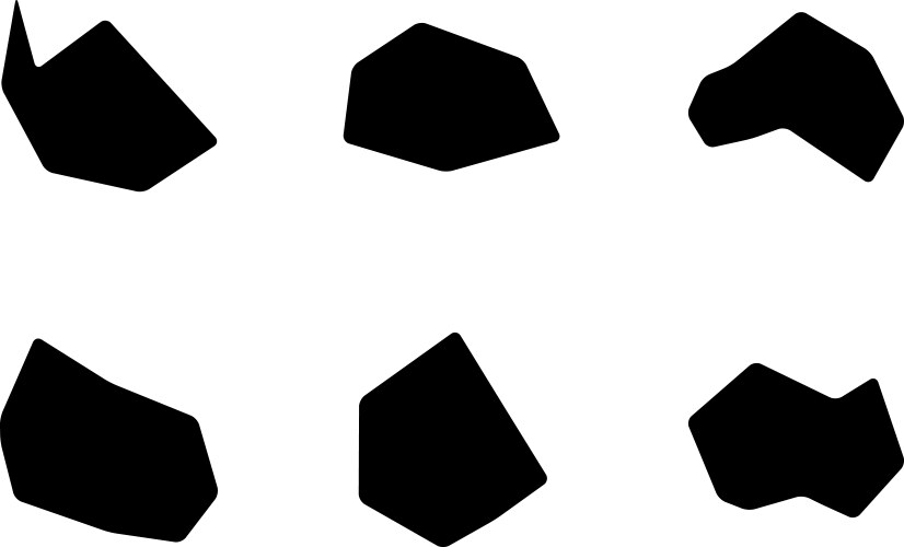 Geometric shapes pictogram symbol visual set Vector Image