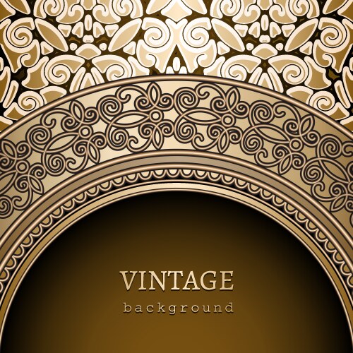 Baroque background Royalty Free Vector Image - VectorStock