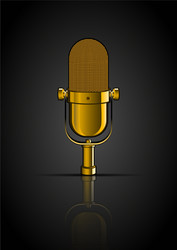 Golden Mic Vector Images (over 520)