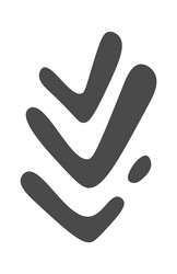 Hand drawn simple line flat icon Royalty Free Vector Image