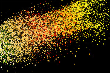 Rainbow gold glitter texture isolated on white Vector Image