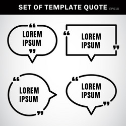 Quote text box circle bubble for comment mark Vector Image