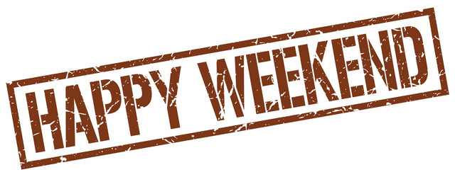 Happy weekend stamp Royalty Free Vector Image - VectorStock