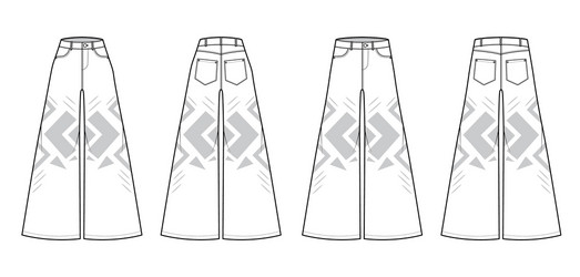 Jeans Template Vector Images (over 5,800)