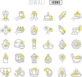 Nine indian goddesses devi set Royalty Free Vector Image