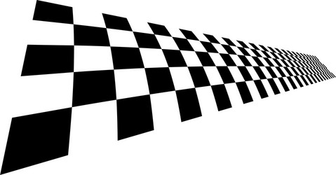 Racing flag design template race Royalty Free Vector Image