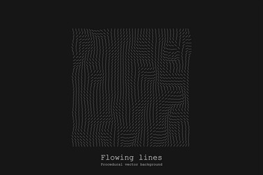 Abstract line matrix pattern noise flow dynamic Vector Image