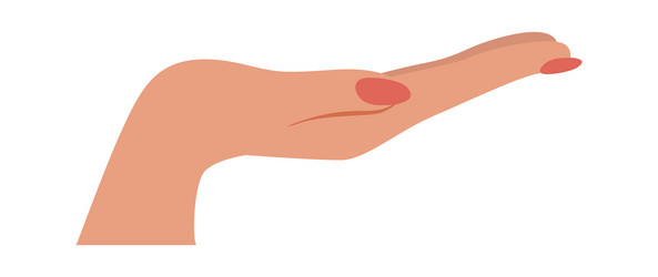 Hand showing gestures flat icon magical arts Vector Image Hand showing gestures flat icon magical arts Vector Image
