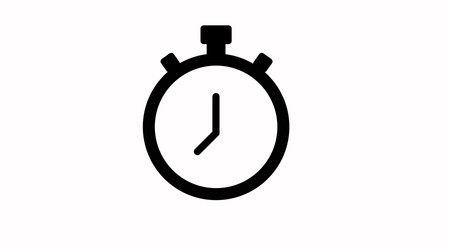 Rounded time icon chronometer Royalty Free Vector Image