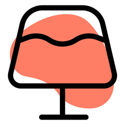 Creamy cassata light icon Royalty Free Vector Image