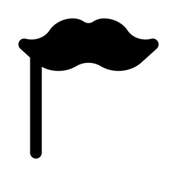 Dandy mustache for carnivals and party items Vector Image