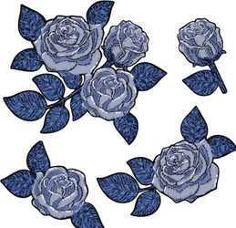 Embroidery seamless pattern texture wallpaper Vector Image