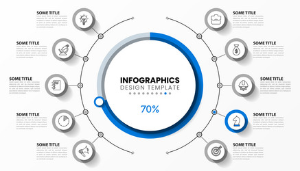 Infographic design template timeline concept Vector Image