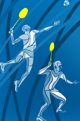 Badminton Doubles Vector Images (over 160)