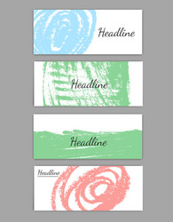 Modern cards design template with sharp line logos