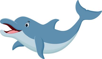 Set of happy dolphin cartoon Royalty Free Vector Image