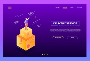 Delivery board Royalty Free Vector Image - VectorStock