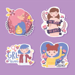 Girl Power Stickers Vector Images (over 3,700)
