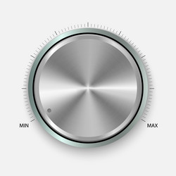 Volume balance knob Royalty Free Vector Image - VectorStock