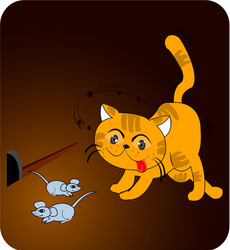 Cat Catches Rat Vector Images (70)