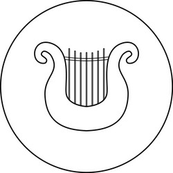 Lyre Harp Orpheus Vector Images (85)