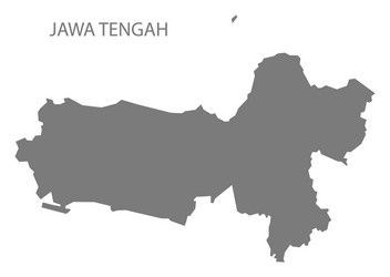 Jawa barat indonesia map grey Royalty Free Vector Image