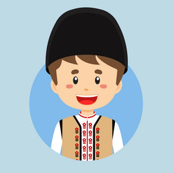 Avatar of a scotland character Royalty Free Vector Image