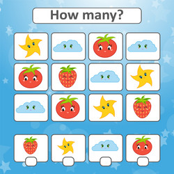 Number and symbol for game Royalty Free Vector Image