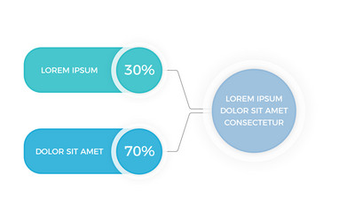 Three icons with text for infographic Royalty Free Vector