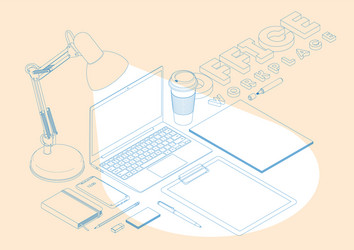 Workstation Isometric Vector Images (over 1,200)