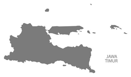 Jawa barat indonesia map grey Royalty Free Vector Image