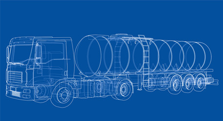 Truck with tank concept Royalty Free Vector Image
