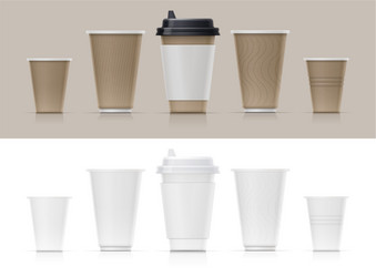 Paper cup for fast-food drink Royalty Free Vector Image