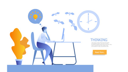 Thinking the same idea colleagues brainstorming Vector Image