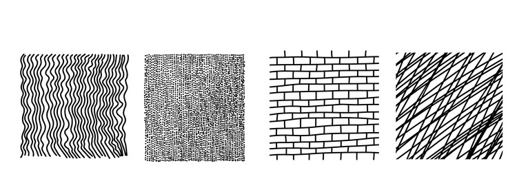 Sketch hatching abstract pattern backgrounds Vector Image