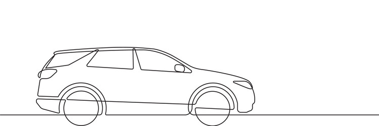 Vehicle line art Royalty Free Vector Image - VectorStock