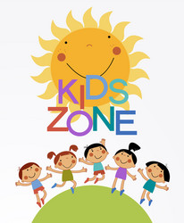 Kids zone design Royalty Free Vector Image - VectorStock