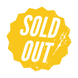 Sold out sign or stamp Royalty Free Vector Image
