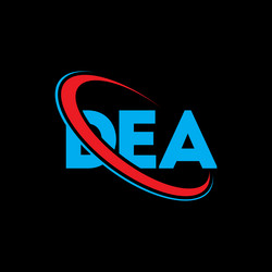 Dea logo letter design Royalty Free Vector Image