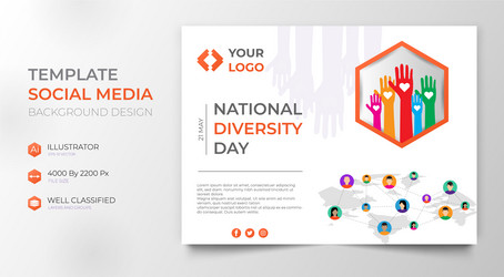 Diversity template 3 Royalty Free Vector Image
