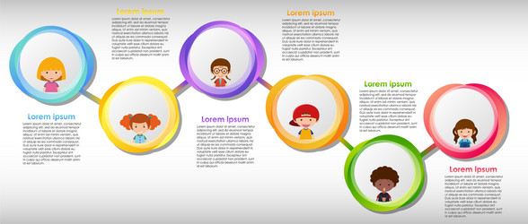 Child safety infographic set Royalty Free Vector Image